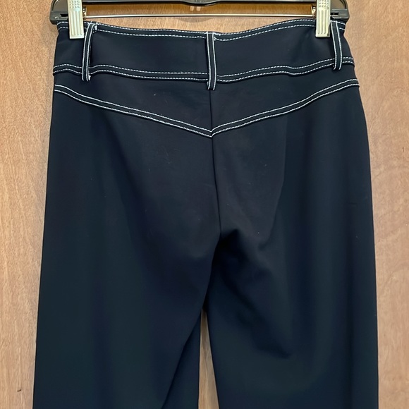 Cache | Pants & Jumpsuits | Cache Black Contour Pants With White ...